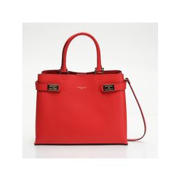 Victor & Hugo Paris Leder-Henkeltasche "Lorie" in Rot - (B)34 x (H)26 x (T)14 cm - 73% | Damen-taschen