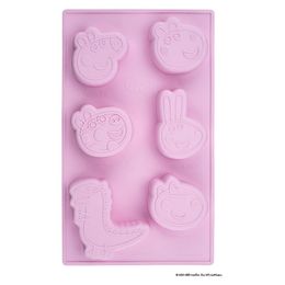 Dr. Oetker Silikon-Backform "Peppa & Freunde" in Rosa - (L)29 x (B)17,5 cm - 25% | Kuechenhelfer