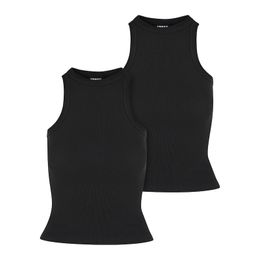 Urban Classics Damen Urban Classics Tanktop &raquo; Ladies Racer Back Rib Top 2-Pack&laquo; XS