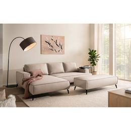 Home Affaire Sitzgruppe &raquo;TVINNU, Polsterecke L-Form, Schlaffunktion, mit Hocker&laquo; Set, 2 Stk. tlg. Set, stellbar zum Schlafsofa (Krokodilverbinder) 