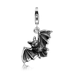 NENALINA Damen Charm-Einh&auml;nger &raquo;Anh&auml;nger Fledermaus Halloween 925 Silber&laquo; silber
