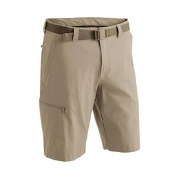 Maier Sports Damen Funktionsshorts &raquo;Huang&laquo; Herren Shorts, kurze Outdoor-Hose, Bermudas mit 4 Taschen, Regular Fit beige 68, Normalgr&ouml;&szlig;en