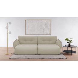 BETYPE Big-Sofa &raquo;Be Fluffy moderner Love Seat, XXL Sofa, Lese-Sessel, Mega Sofa&laquo; Softes Sitzgef&uuml;hl, moderne Kedernaht, hochwertiger Bezug beige 100% 