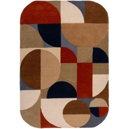 FLAIR RUGS Wollteppich &raquo;Mia Arch&laquo; rechteckig 12 mm H&ouml;he mit gebogener Kantenform Wolle