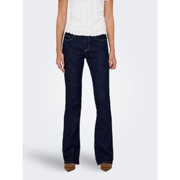 Only Damen Only Bootcut-Jeans &raquo;ONLANNIE MID FLARED BOX DNM&laquo; mit dunkler Waschung XL, L&auml;nge 30