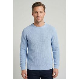 Fynch-Hatton Herren Fynch-Hatton Strickpullover aus Baumwolle, normale Passform, h&uuml;ftbedeckende L&auml;nge XL