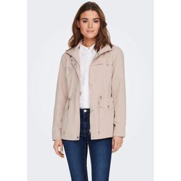 Only Damen Only Parka &raquo;ONLNEWSTARLINE SPRING JACKET CC OTW&laquo; mit Kapuze mit durchgehendem und verdecktem Rei&szlig;verschluss M
