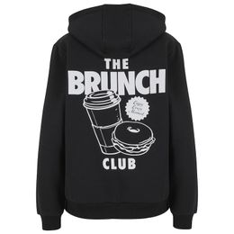 Miss Tee Damen Kapuzensweatshirt &raquo; The Brunch Club Ladies Fluffy Hoody&laquo;, 1 Stk. XS