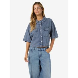 Noisy may Damen Noisy may Jeansbluse &raquo;NMENZA S/S REG CROP SHIRT MG004MB NOOS&laquo; XS