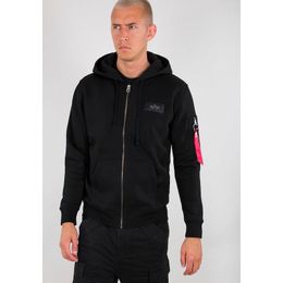 Alpha Industries Herren &raquo;Back Print Zip Hoody&laquo; schwarz XL