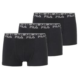 Fila Herren Boxershorts &raquo;MAN BOXER SHORTS&laquo; 3er Pack, mit elastischem Logobund schwarz XXL