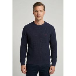 Fynch-Hatton Herren Fynch-Hatton Strickpullover aus Baumwolle, normale Passform, h&uuml;ftbedeckende L&auml;nge 3XL