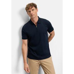 OLYMP Herren OLYMP Poloshirt &raquo;OLYMP Casual Wirk&laquo; blau L