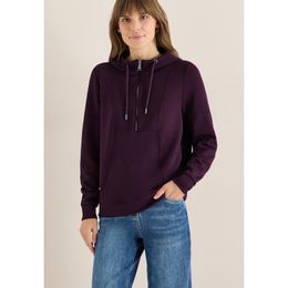 Cecil Damen Hoodie, Troyer-Sweater mit Kapuze XS (36)