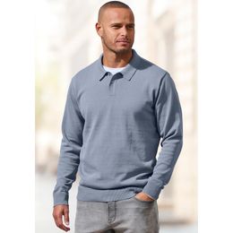 H.I.S. H.I.S Herren Strickpullover &raquo;bis Gr&ouml;&szlig;e 5XL&laquo; mit Polokragen und kleiner Knopfleiste S (44/46)