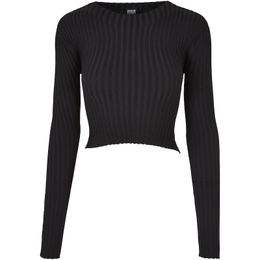 Urban Classics Damen Urban Classics Fleecepullover &raquo; Damen Ladies Short Rib Knit Twisted Back Sweater&laquo;, 1 Stk. M
