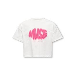 Kids Only M&auml;dchen KIDS Only T-Shirt &raquo;KOGPHINE LIFE SS SHORT PRINT TEE ZA JRS&laquo; Baumwolle, relaxed fit 134/140