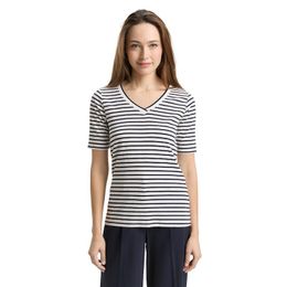 Tom Tailor Damen Tom Tailor T-Shirt mit Kontrast Detail S