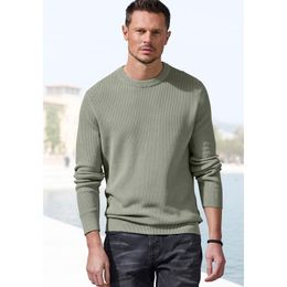 John Devin Herren Strickpullover &raquo;bis Gr&ouml;&szlig;e 5XL&laquo; Pullover in modischen Farben aus Baumwollmischung gr&uuml;n S (44/46)