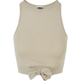 Urban Classics Damen Urban Classics Tanktop &raquo; Damen Ladies Cropped Knot Top&laquo; 1 Stk. XXL