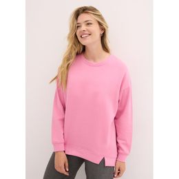 bonprix Damen bonprix Sweatshirt &raquo;Oversize-Sweatshirt&laquo;, l&auml;ssig geschnittene Passform, Oversize-Fit, mit Rundhalsform rosa 36/38 (S)