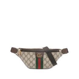 Gucci Bauchtaschen - Compact Monogram Waist Bag - Gr. ONE SIZE - in Grau - f&uuml;r Damen