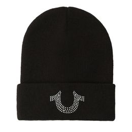 True Religion Caps & M&uuml;tzen - Beanie CRYSTAL - Gr. ONE SIZE - in Schwarz - f&uuml;r Damen