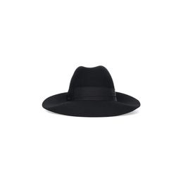 Borsalino Caps & M&uuml;tzen - Monica Felt Hat &ndash; Black - Gr. S - in Schwarz - f&uuml;r Damen