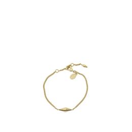 Jimmy Choo Armband - Delicate Gold Bracelet With Elongated Diamond Char - Gr. ONE SIZE - in Mehrfarbig - f&uuml;r Damen
