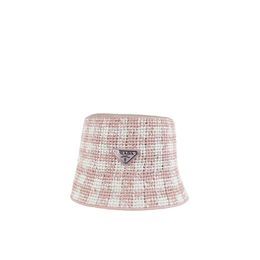 Prada Caps & M&uuml;tzen - Checkered Pink Bob Hat - Gr. M - in Rosa - f&uuml;r Damen