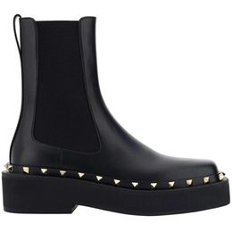 Valentino Garavani Stiefel & Boots - Platform Plain Toe Round Boots - Gr. 38 (EU) - in Bunt - f&uuml;r Damen