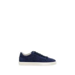 Tod's Tod's Low-Top Sneaker - Low-Top Suede Sneakers With Discreet Logo - Gr. 10 - in Blau - f&uuml;r Damen