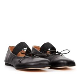 MM6 Leather Ballerina - Gr. 36 (EU) - in Schwarz