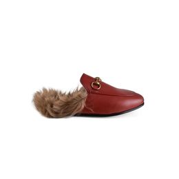 Gucci Slipper & Pantoletten - Princetown Mules - Gr. 35 (EU) - in Braun - f&uuml;r Damen