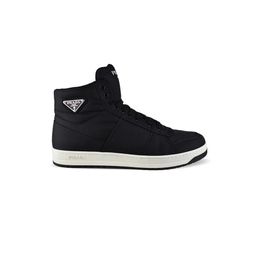 Prada Low-Top Sneaker - High-Top Sneakers In Smooth Black Nylon - Gr. 43,5 (EU) - in Schwarz - f&uuml;r Damen