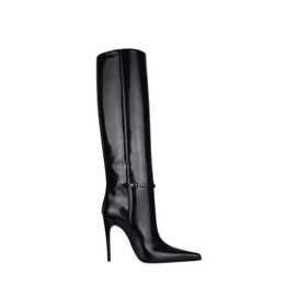 SAINT LAURENT Stiefel - Vendome Boots - Gr. 38 (EU) - in Schwarz - f&uuml;r Damen