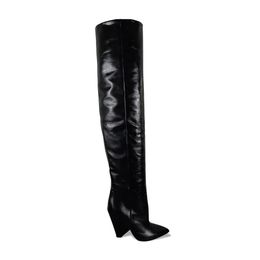 SAINT LAURENT Stiefel - Niki 105 Over-The-Knee Boots - Gr. 36 (EU) - in Schwarz - f&uuml;r Damen