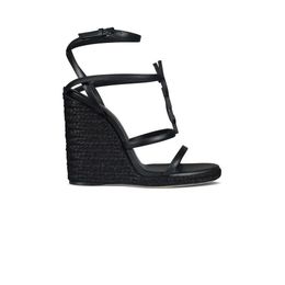 SAINT LAURENT Sandalen - Cassandra Espadrilles - Gr. 36 (EU) - in Schwarz - f&uuml;r Damen