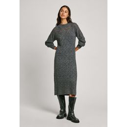 Pepe Jeans Strickkleid 'HAILEY' Damen Gr&ouml;&szlig;e 42 dunkelgrau Winterkleid