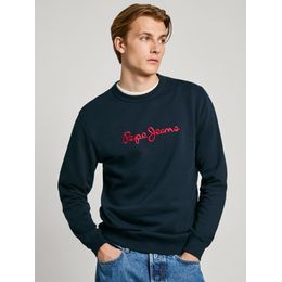 Pepe Jeans Sweatshirt 'New Joe' Herren Gr&ouml;&szlig;e XL marine / rot