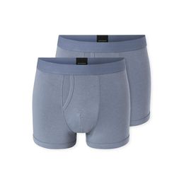 Schiesser Boxer shorts ' Rib Essentials ' male Blue, Grey size L