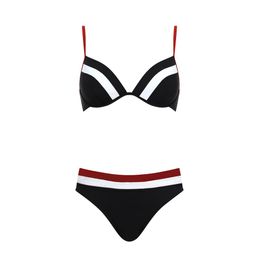 Olympia Bikini Damen Gr&ouml;&szlig;e XL merlot / schwarz / wei&szlig;