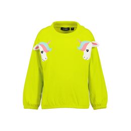 Blue Seven Sweatshirt M&auml;dchen Gr&ouml;&szlig;e 98 hellblau / limone / hellpink / wei&szlig;