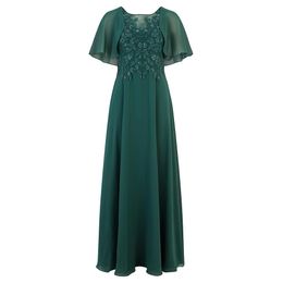 Vera Mont Abendkleid Damen Gr&ouml;&szlig;e 38 dunkelgr&uuml;n Winterkleid