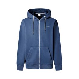 Pepe Jeans Zip-Up Hoodie 'GEO' male Blue size L