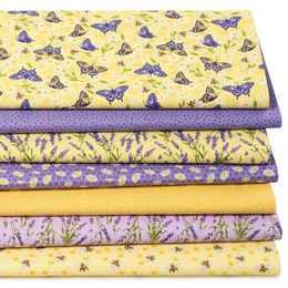 buttinette Patchwork- und Quiltpaket "Bienen & Lavendel", lila-color