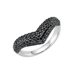Giorgio Martello Milano Ring Damen Gr&ouml;&szlig;e 54 schwarz / silber