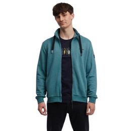 Ragwear Zip-Up Hoodie 'Jettry' male Blue size XXL