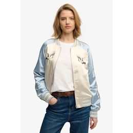 Superdry & Co &Uuml;bergangsjacke Damen Gr&ouml;&szlig;e XL creme / hellblau