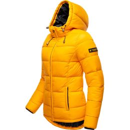 Marikoo Winterjacke 'Leandraa' Damen Gr&ouml;&szlig;e L goldgelb / schwarz